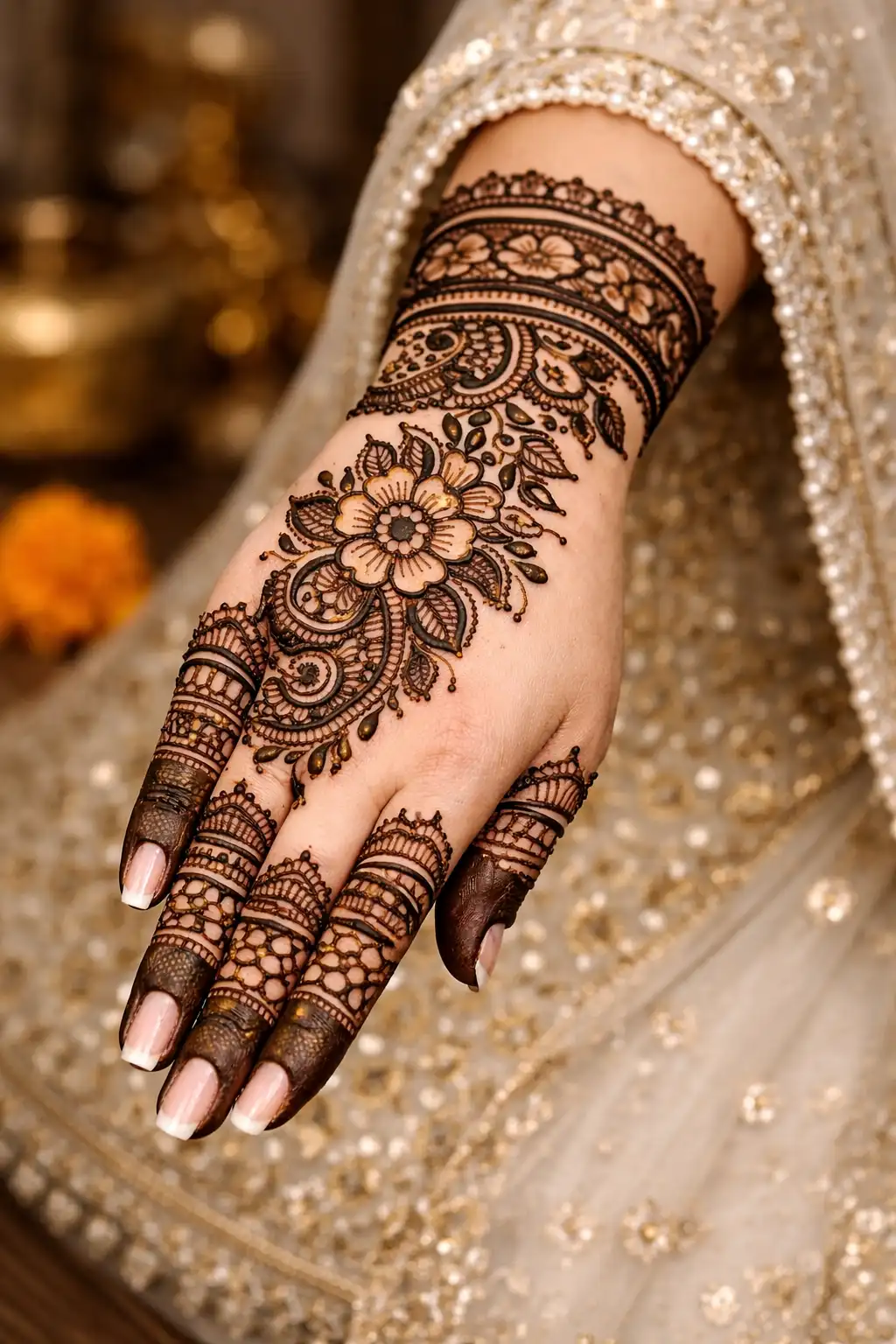 15 Elegant Pakistani Mehndi Designs for Back Hands